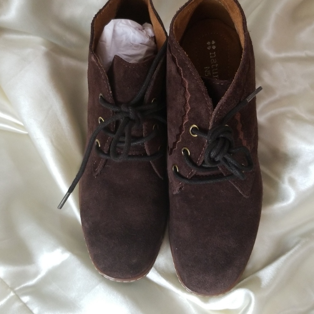 Naturalizer Kaitlyn Oxford Wedge Booties Size 5.5m - Gem